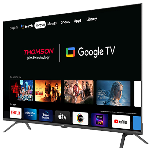 Thomson 164 cm (65 inch) QLED Ultra HD (4K) Smart Google TV with Dolby ...
