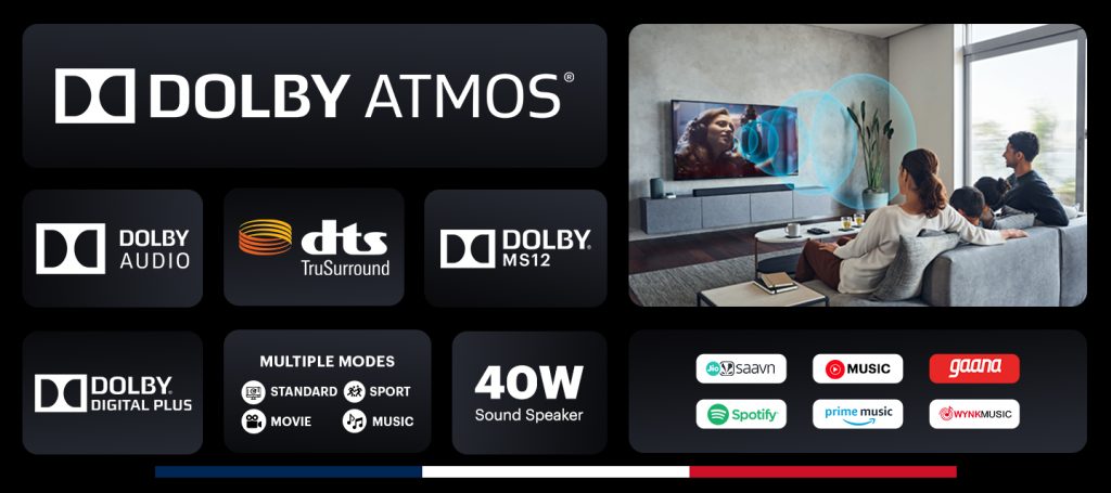 Thomson 164 cm (65 inch) QLED Ultra HD (4K) Smart Google TV with Dolby ...